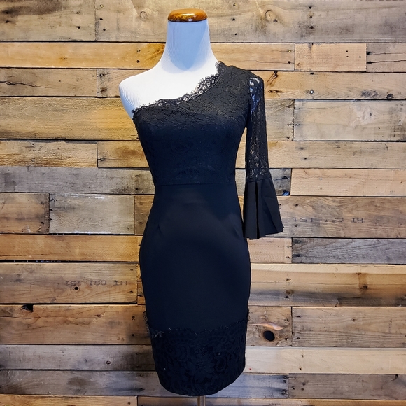 Lulus | Dresses | Lulus One Shoulder Cocktail Dress | Poshmark